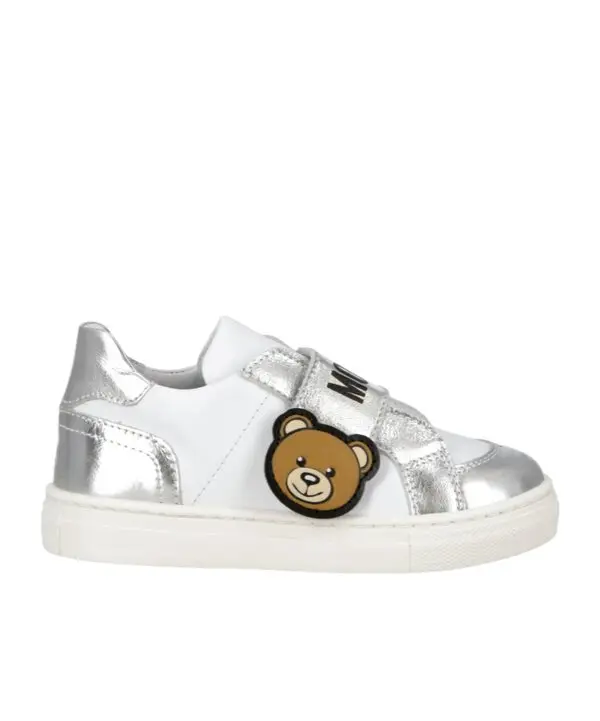 Moschino Bear Logo Sneakers - White