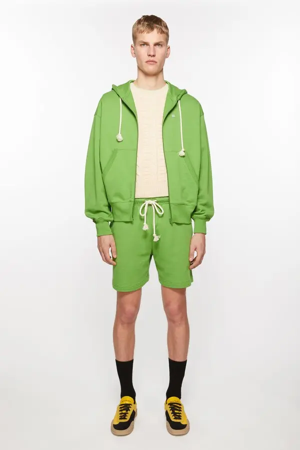 Acne Studios Face Logo-appliqué Cotton Track Shorts