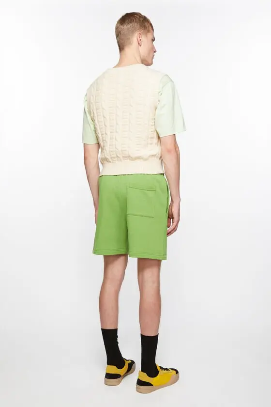 Acne Studios Face Logo-appliqué Cotton Track Shorts