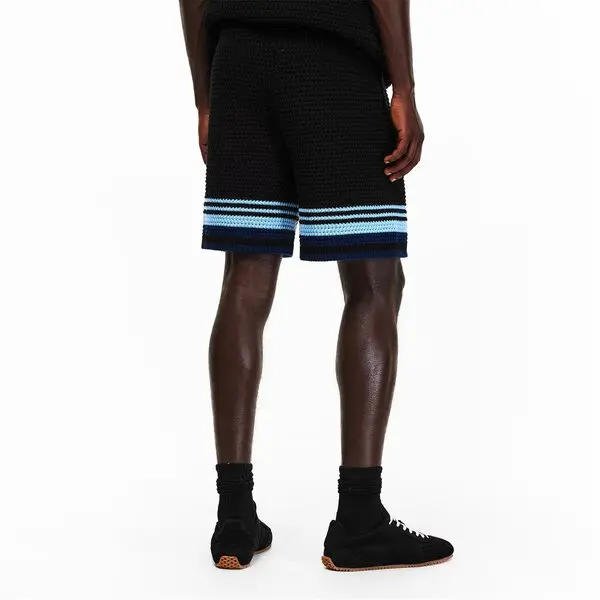 Casablanca Crochet Shorts - Black