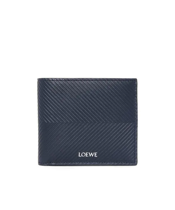 Loewe Bifold Wallet In Textured Classic Calfskin