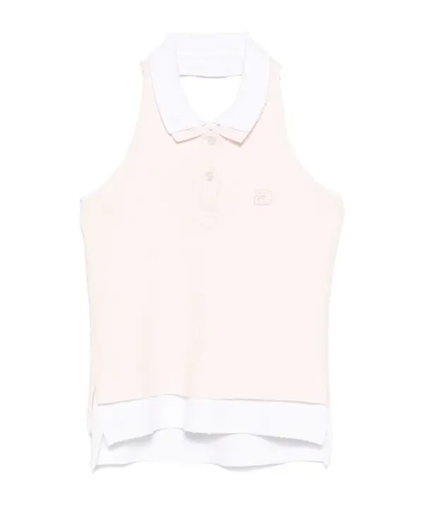 Alexander Wang Sleeveless Layered Polo Top