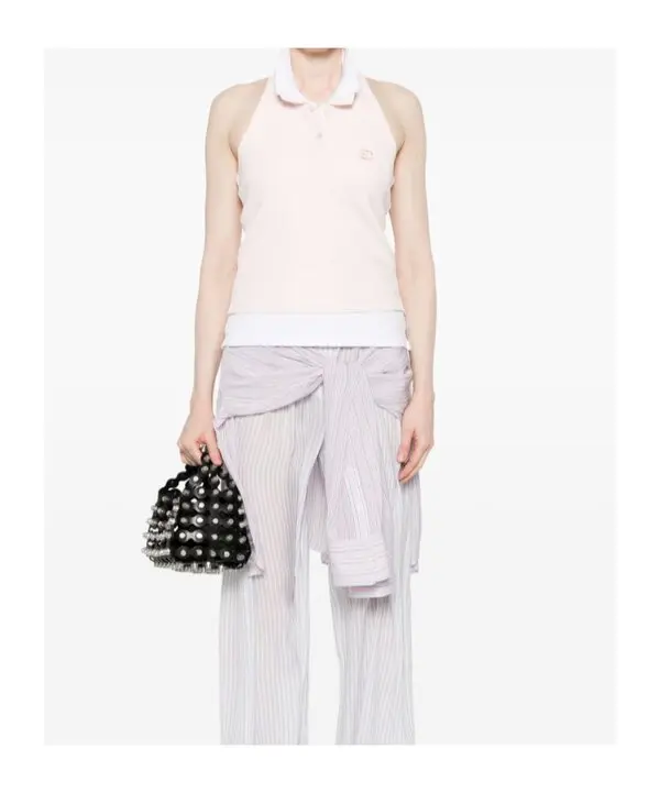 Alexander Wang Sleeveless Layered Polo Top