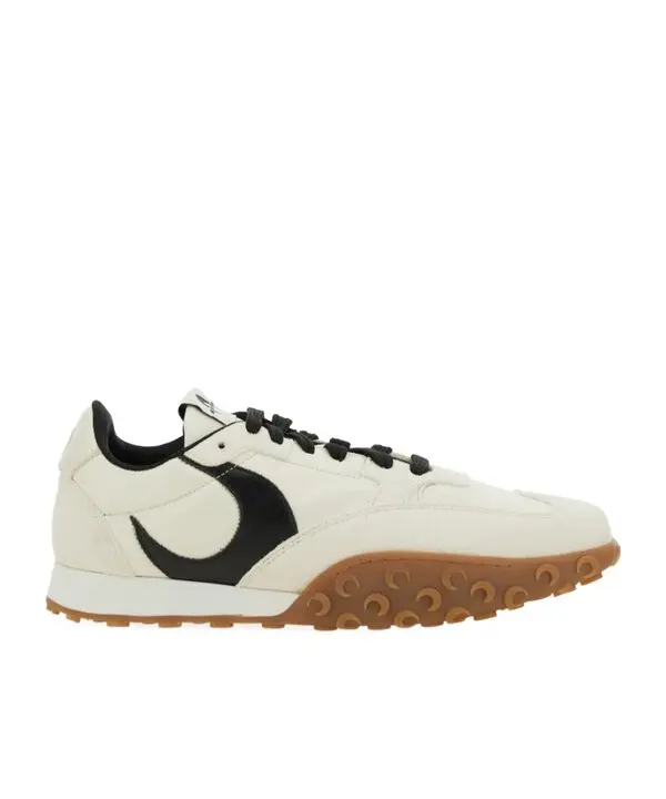 MARINE SERRE Crescent Moon Patch Sneakers - White