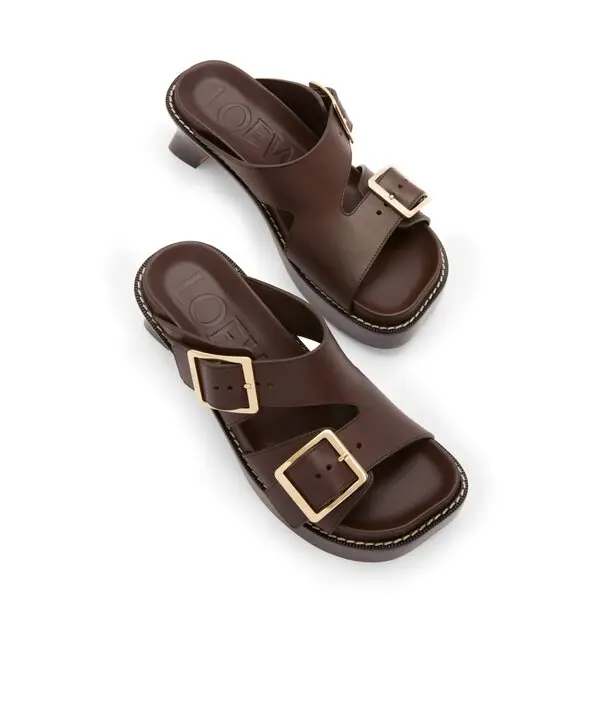 Loewe Buckle Detailed Open Toe Sandals