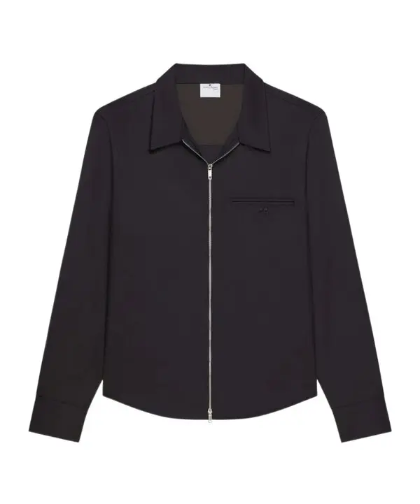 COURREGES Zipped Twill Shirt