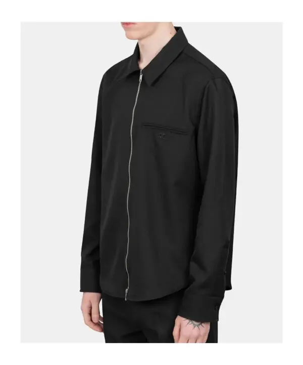 COURREGES Zipped Twill Shirt