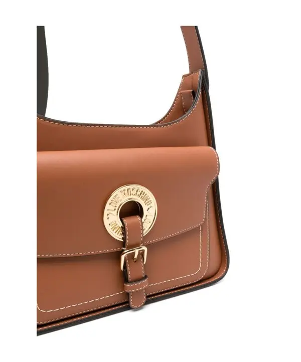 Moschino Love Logo-plaque Zipped Shoulder Bag