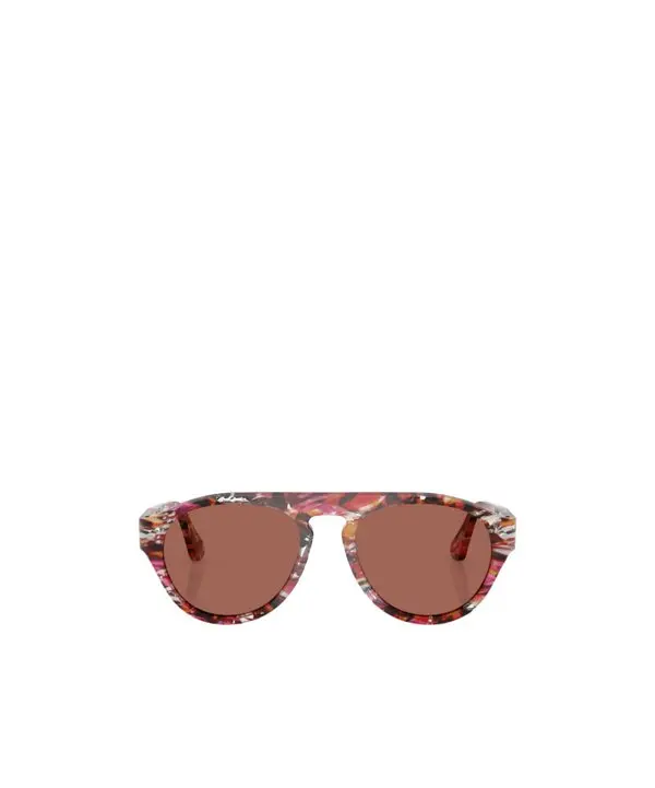 Persol Geometric Frame Sunglasses - Brown