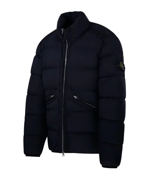 Stone Island High-neck Zip Up Coat