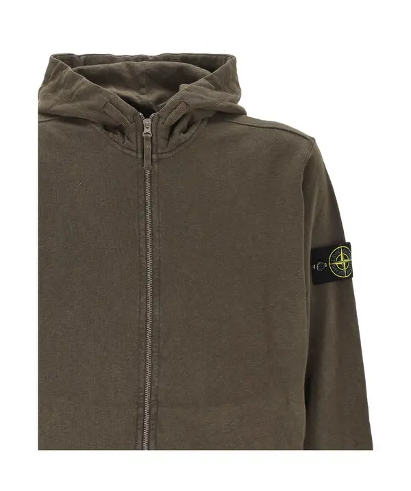 Stone Island Zip-up Hooded Jacket