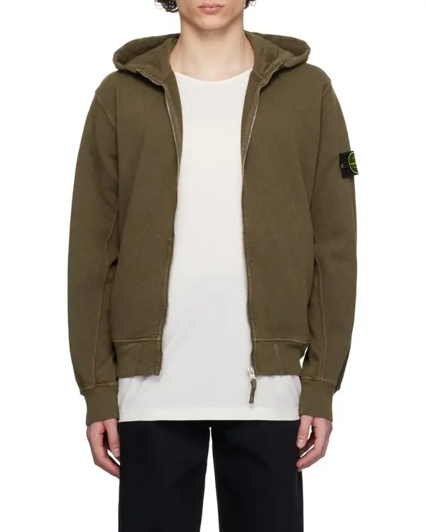 Stone Island Zip-up Hooded Jacket