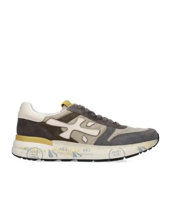 Premiata Round-toe Sneakers With Logo Detailing