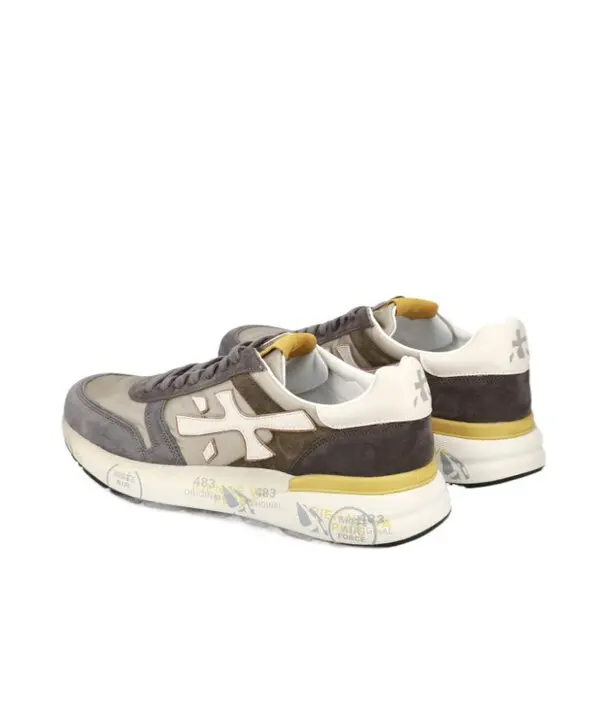 Premiata Round-toe Sneakers With Logo Detailing