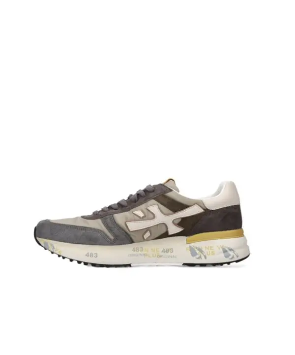 Premiata Round-toe Sneakers With Logo Detailing