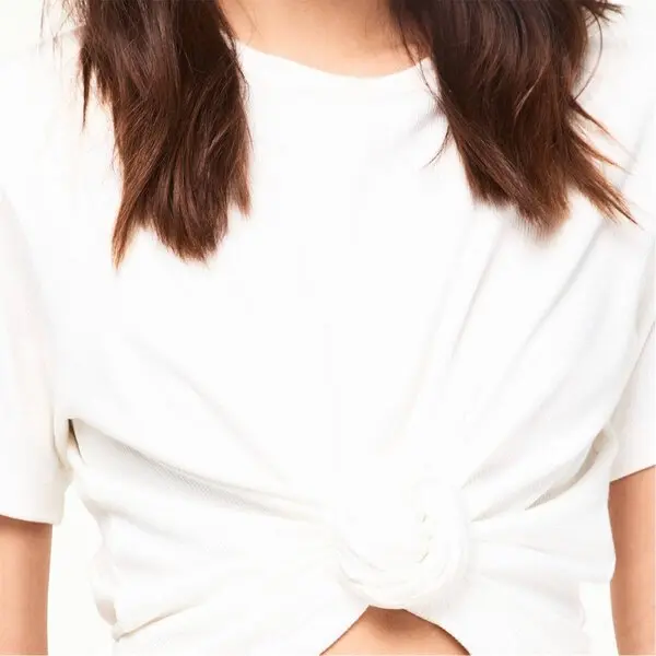 Magda Butrym Knotted Crop Top