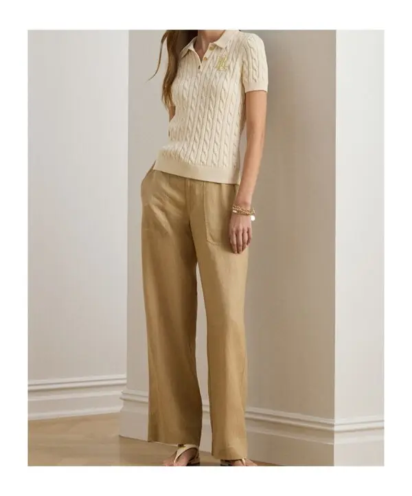 Ralph Lauren Cable Knit Polo Shirt