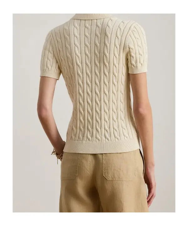Ralph Lauren Cable Knit Polo Shirt