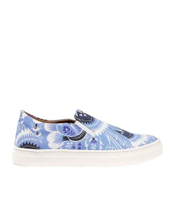 Etro Paisley-print Slip-on Trainers - Blue