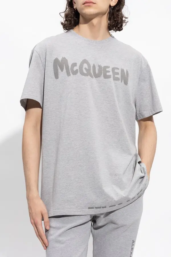 Alexander McQueen Logo Printed Crewneck T-shirt