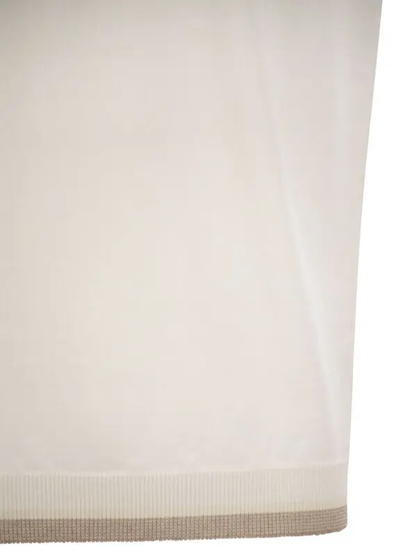 Peserico Ribbed Hem T-shirt