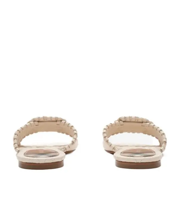 Burberry Leather Knight Stamp Slides