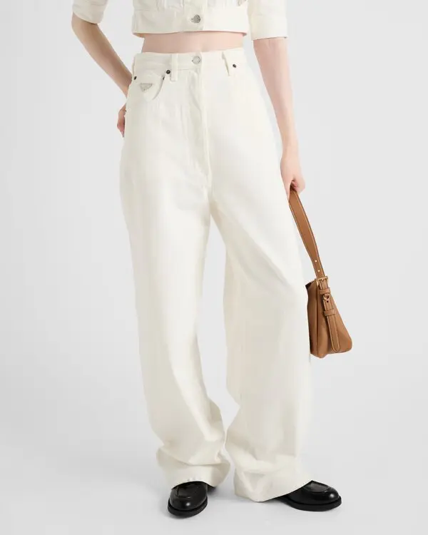 Prada Wide-leg Denim Jeans