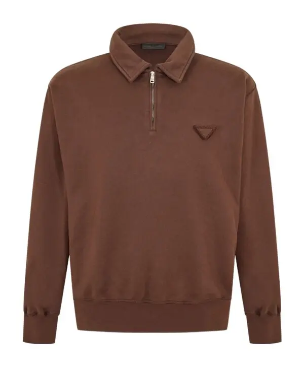 Prada Quarter-zip Fleece Sweatshirt