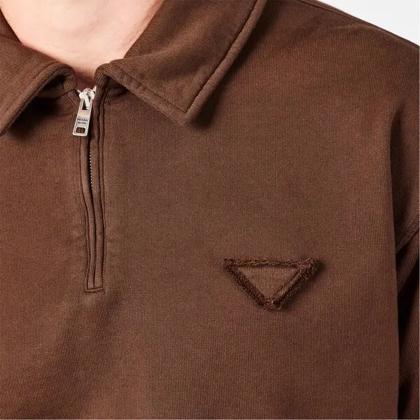 Prada Quarter-zip Fleece Sweatshirt