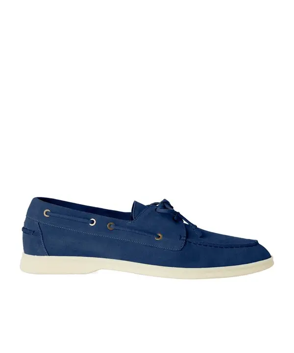 Loro Piana Sea-sail Walk Lace-up Loafers - Blue