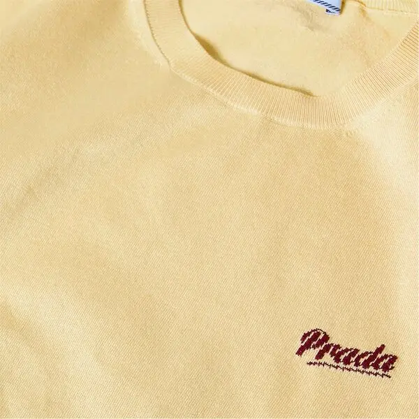Prada Short-sleeved Knit Top - Nude