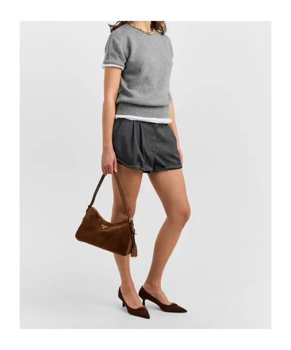 Prada Embellished Short-sleeved Sweater