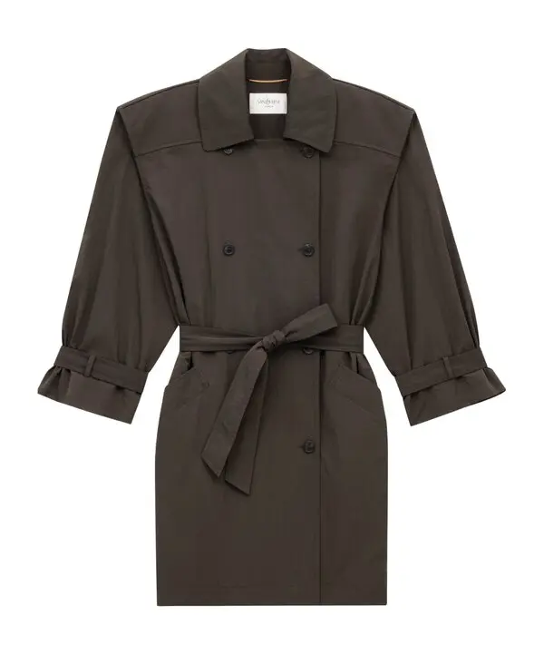 Saint Laurent Belted Trench Coat