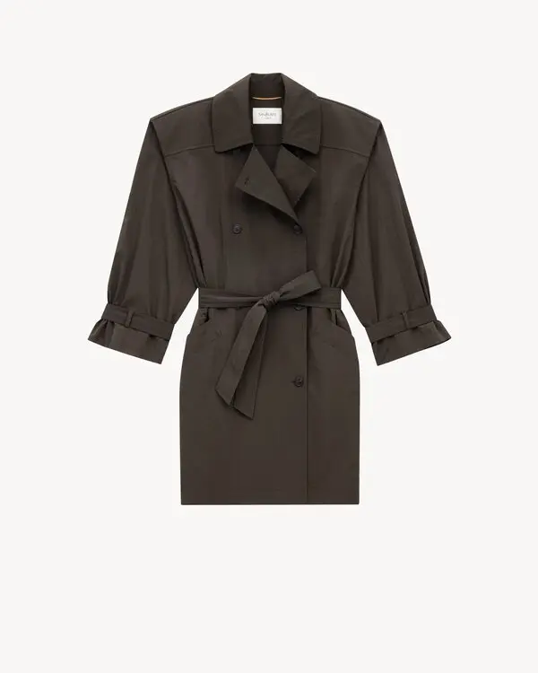 Saint Laurent Belted Trench Coat