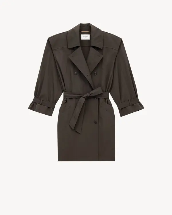 Saint Laurent Belted Trench Coat