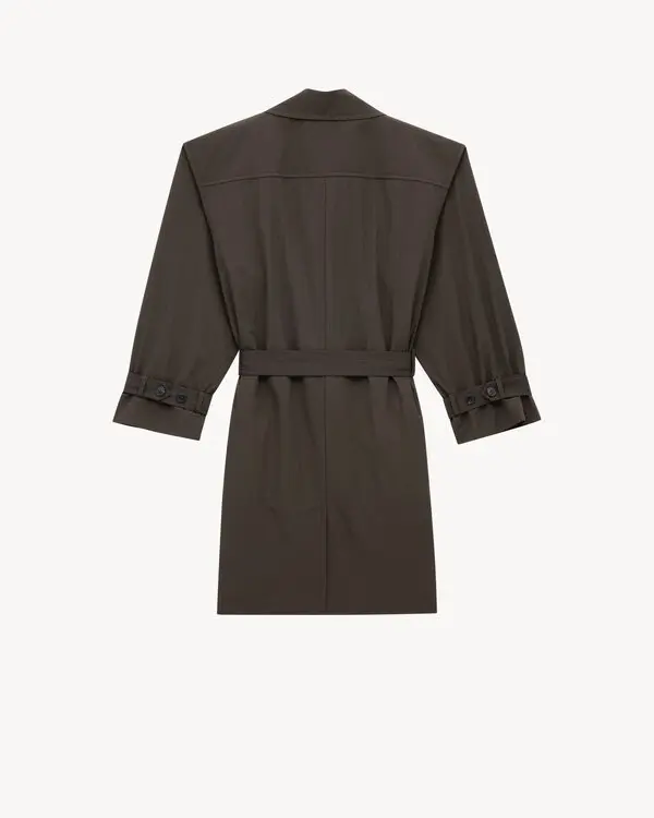 Saint Laurent Belted Trench Coat