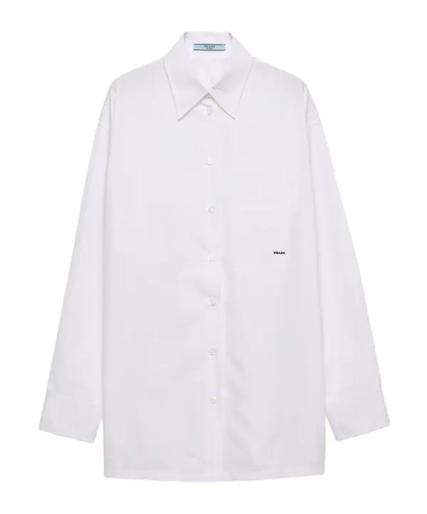 Prada Poplin Shirt With Chest Pockets