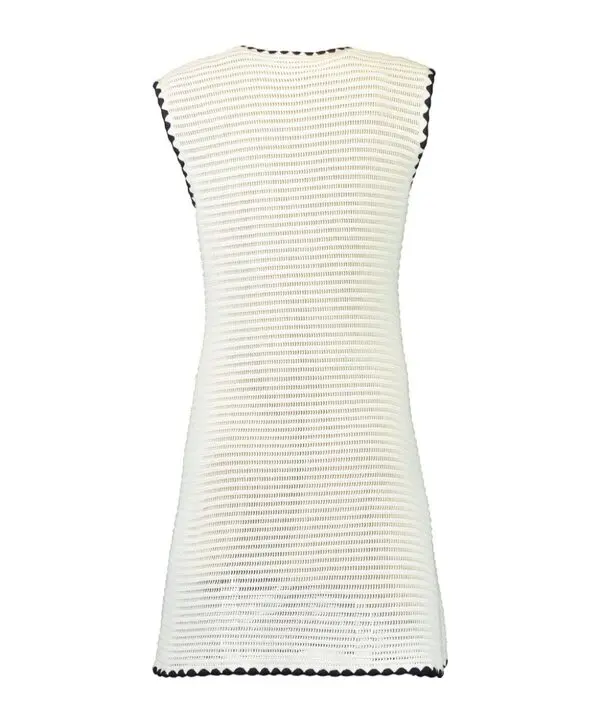 SELF-PORTRAIT Crochet Knitted Mini Dress