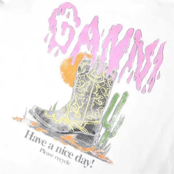 GANNI Logo Graphic T-shirt