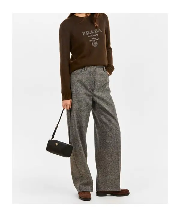 Prada Crew Neck Logo Sweater