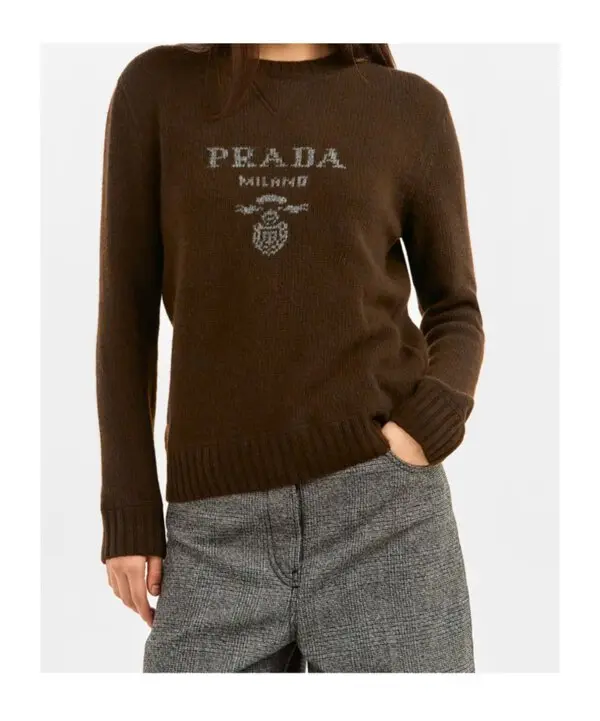 Prada Crew Neck Logo Sweater
