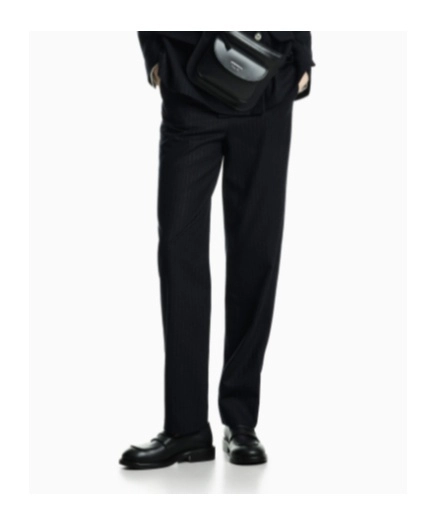 Emporio Armani Pinstripe Wool Blend Pants Signature Capsule