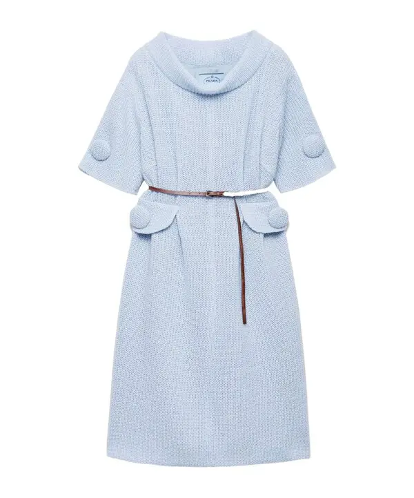 Prada Mouliné Wool Knit Dress
