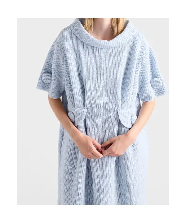 Prada Mouliné Wool Knit Dress