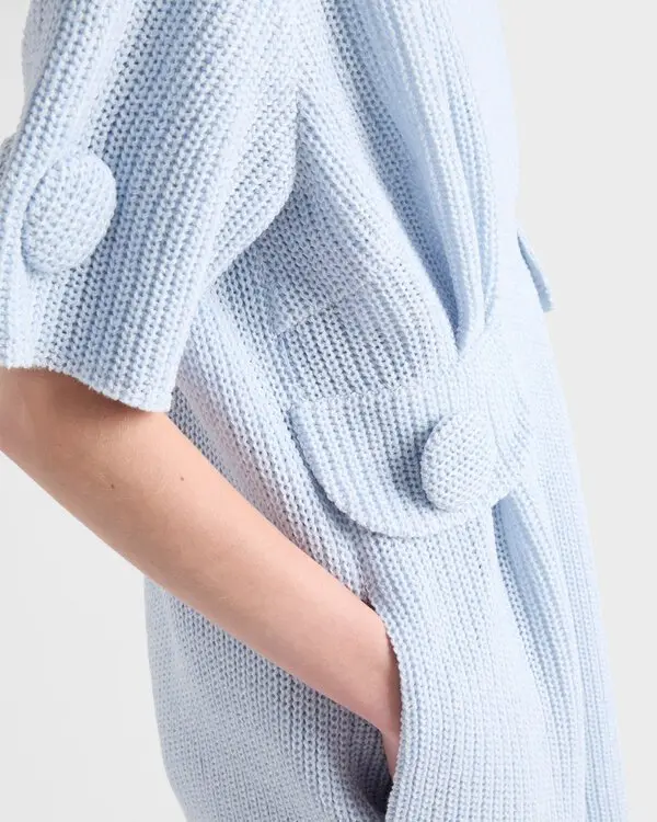 Prada Mouliné Wool Knit Dress