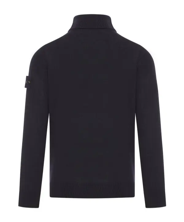 Stone Island Logo Patch Roll-neck Jumper