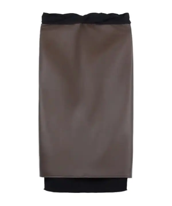 TOD'S Asymmetrical Hem Zip-up Skirt