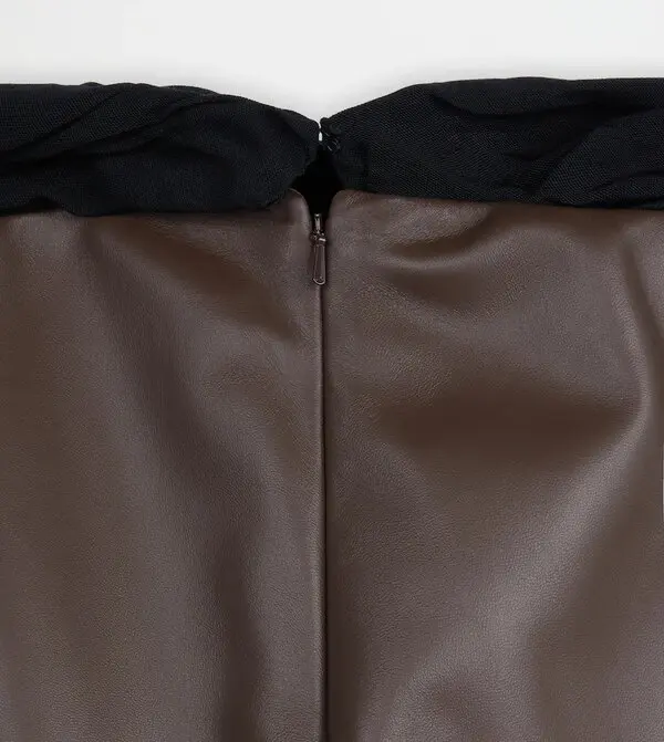 TOD'S Asymmetrical Hem Zip-up Skirt