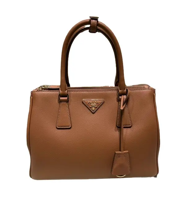 Prada Galleria Medium Leather Bag - Brown