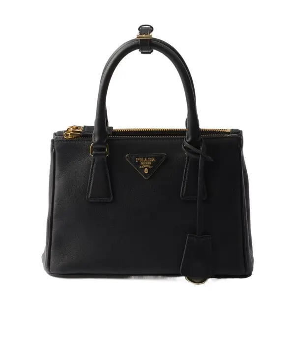 Prada Galleria Small Leather Bag - Black